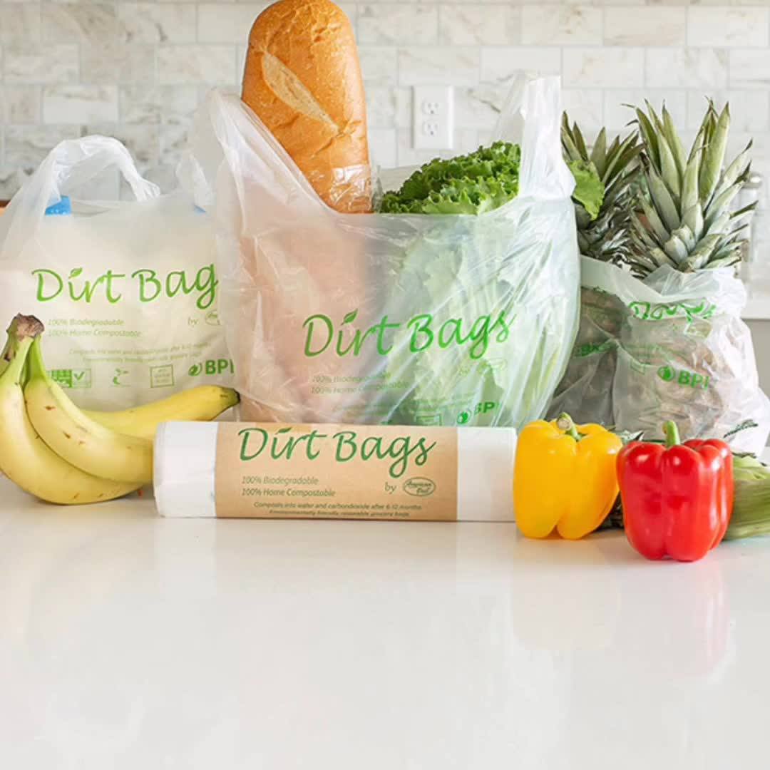 Compostable Pla 100% Biodegradable Plastic Packaging Bags - Buy Pla ...