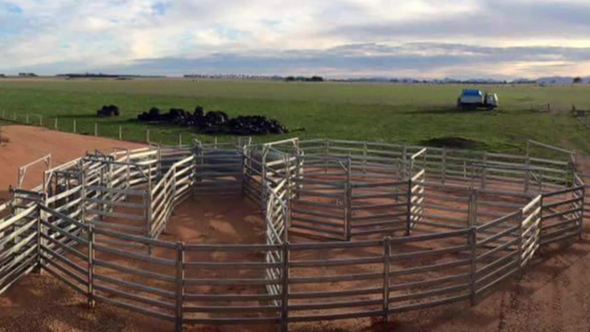 12 Ft Portable Galvanized Metal Cattle Corral Livestock Farm Horse Yard ...