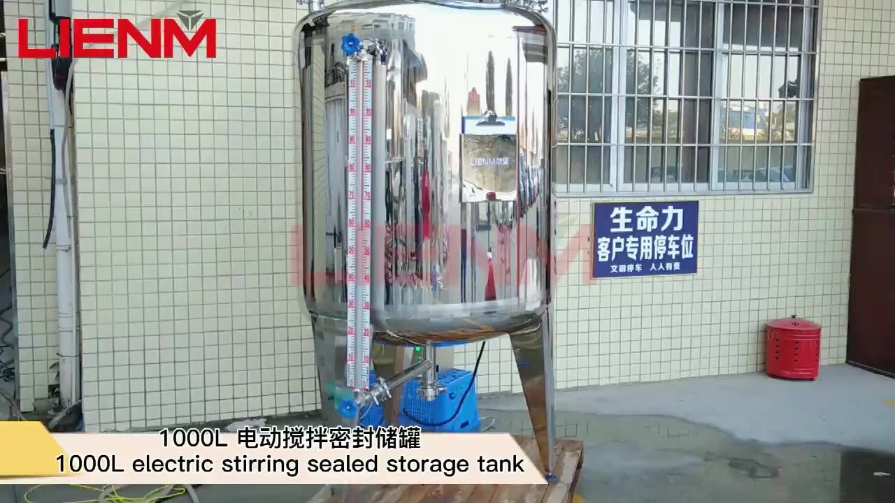 Stainless Steel Mixing Tanks 1000l Sealed Pneumatic Stirring Chemicals ...