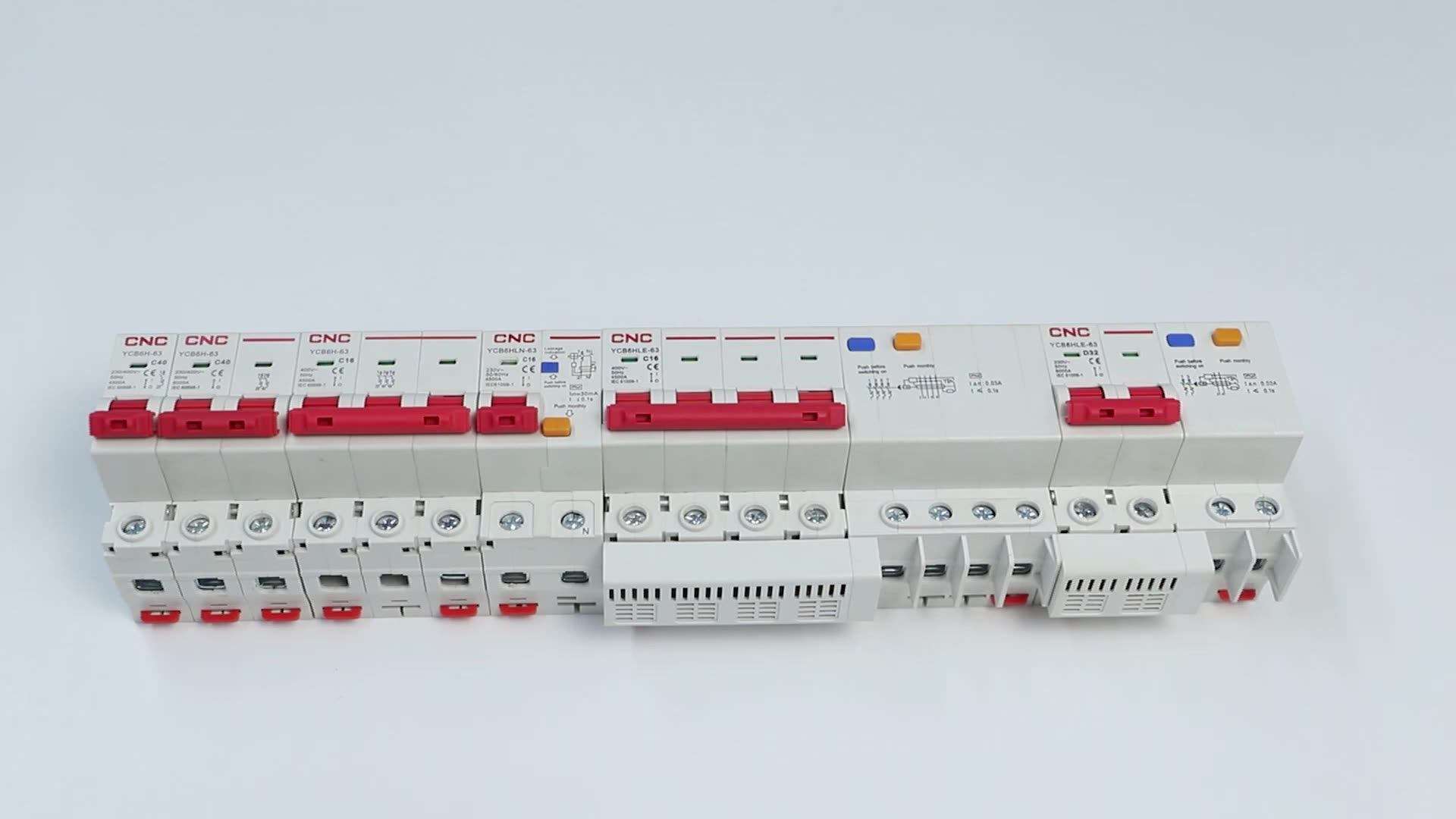 Ycb1-125 Ac Circuit Breaker 6ka Mcb Mini Din 1p 2p 3p 4p 230vac 400vac ...