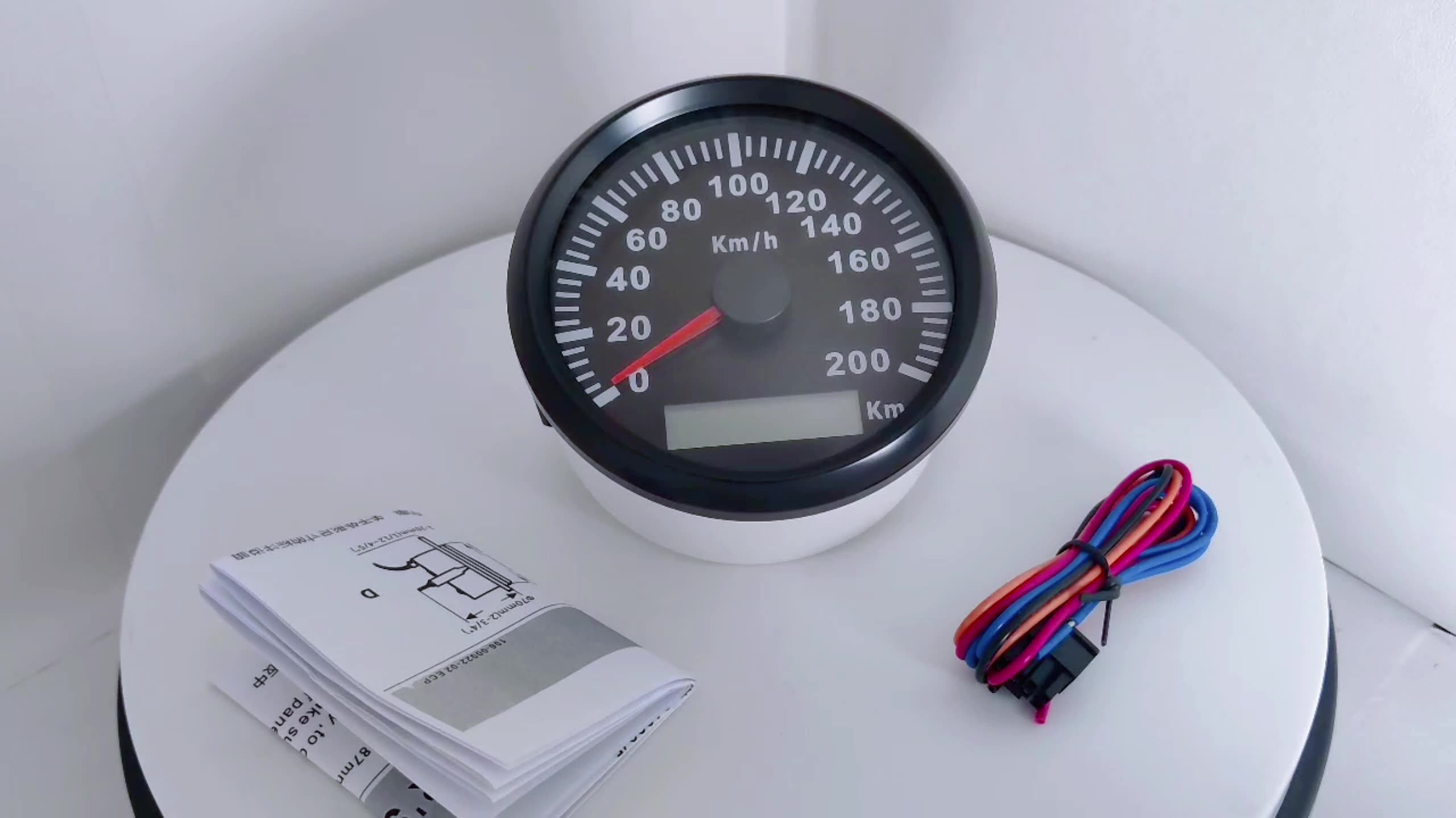 Eling 85mm Universal Pulse Signal Speedometer 120kmh 200km/h Odometer ...