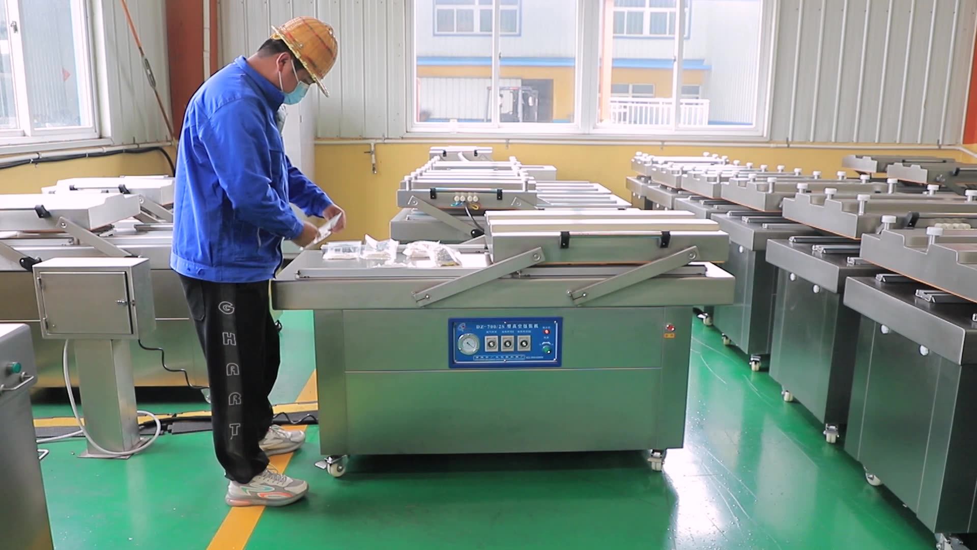 Dz-400/2s Double Chamber Gas Flush Vacuum Packing Machine Commercial ...
