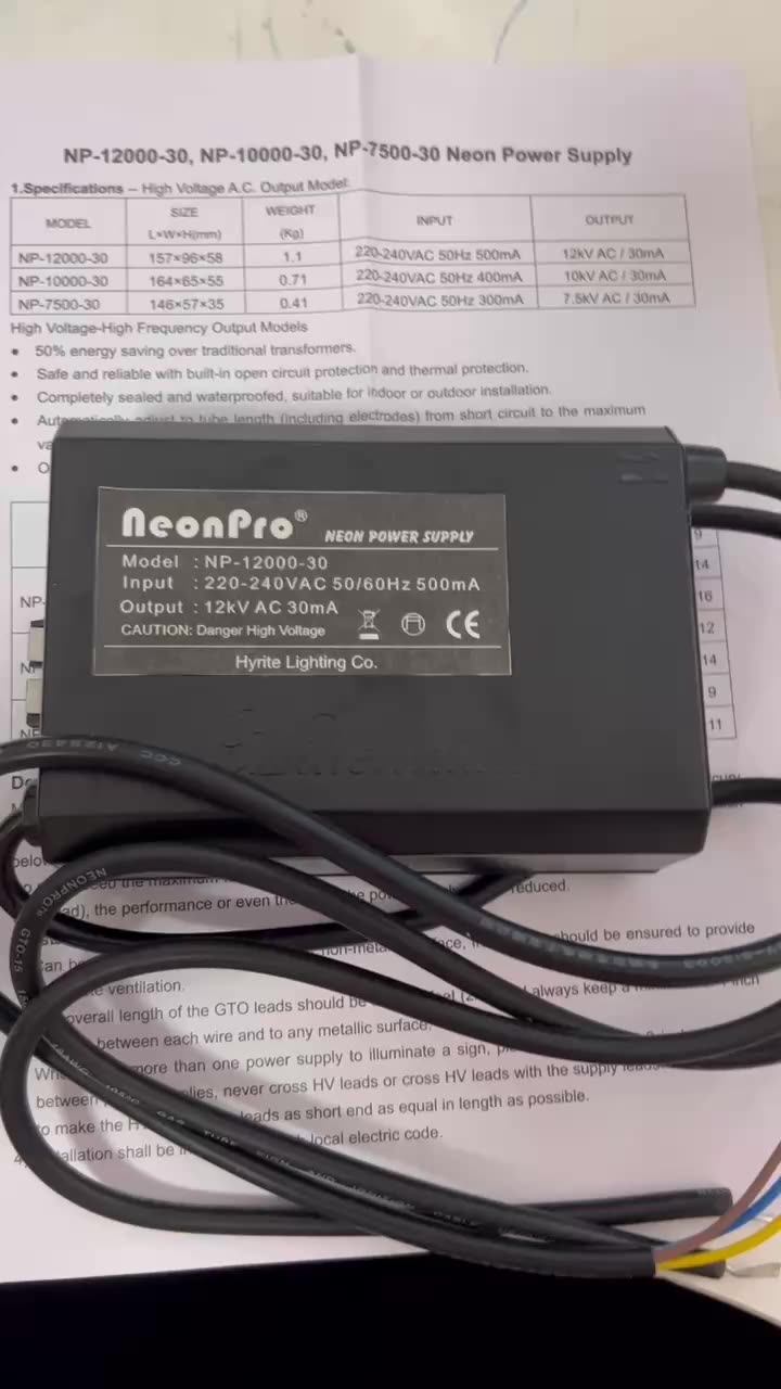 Neon Power Rectifier Heavy-Duty Neon Sign Transformer (5KV 30mA ...