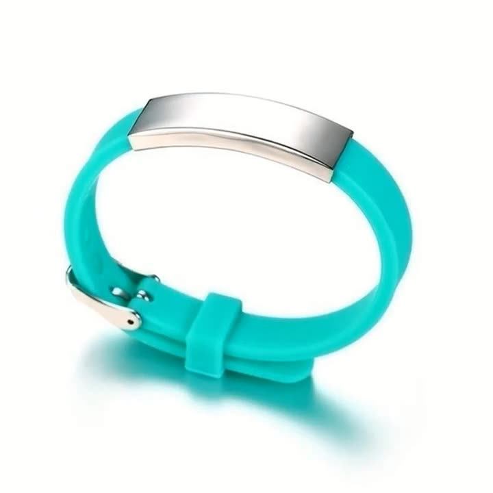 Type 1 Diabetic Silicone Bracelet Medical Alert Qr Code Id For Men And ...