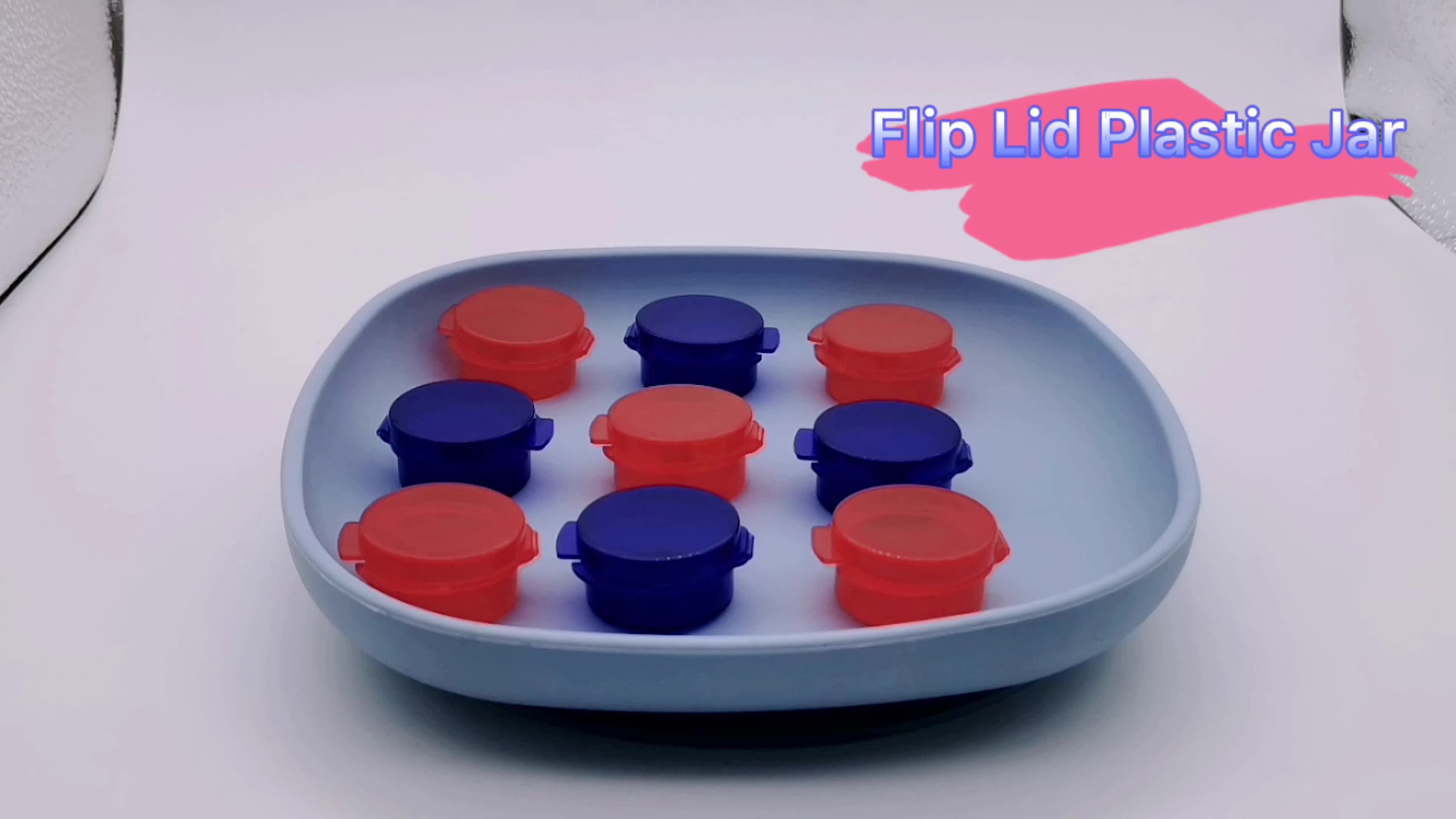 Portable Mini Storage Box Flip Top Lid 3g 5g 10g Clear Cosmetic Plastic ...