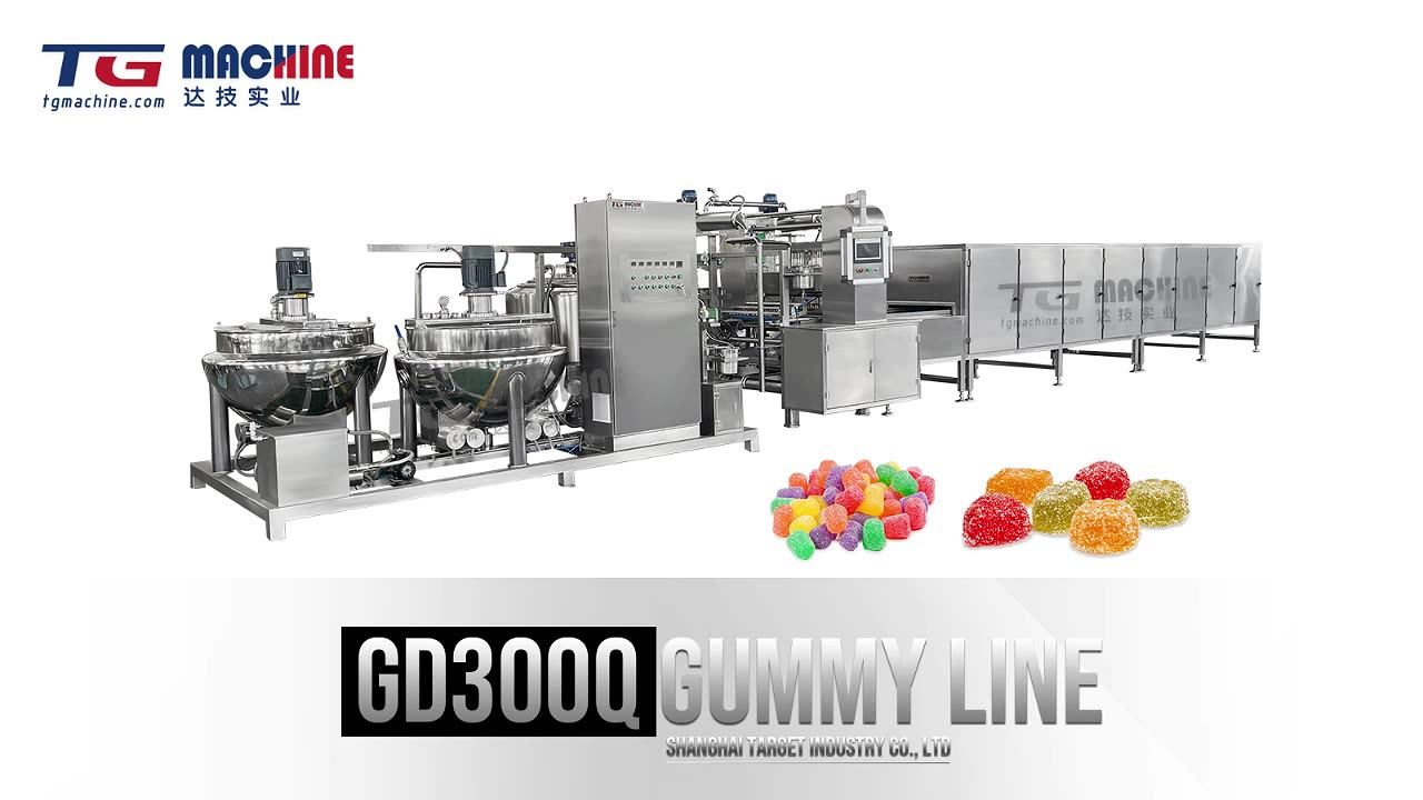 Factory Automatic Jelly Candy Machine Large Capacity Candy Line Soft ...