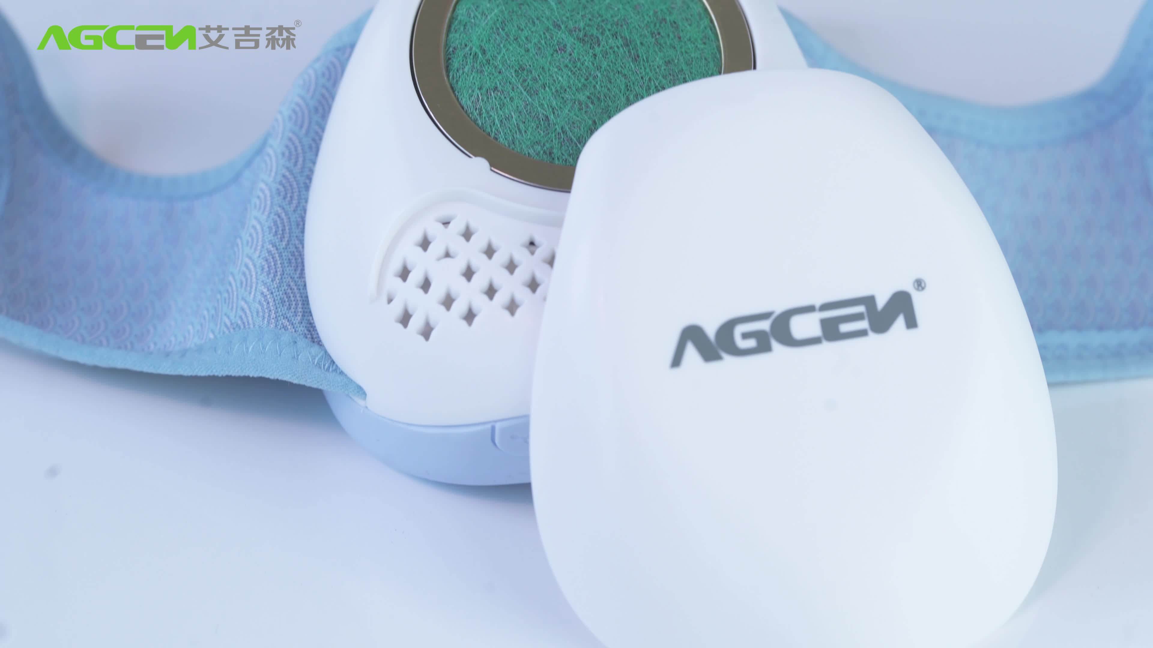 Rechargeable Wearable Air Purifier Hepa Pm2.5 Mask For Runners - Buy ...