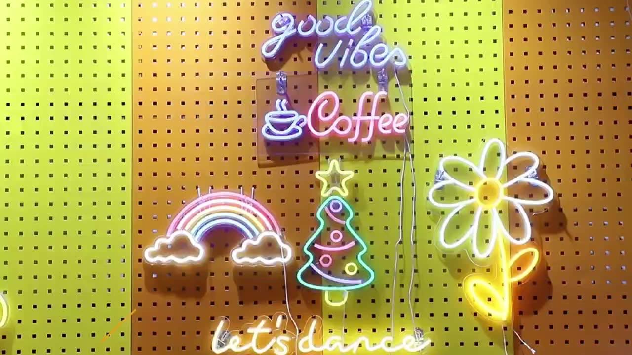 Led Sign Red Heart Neon Sign With Switch Neon Light Neon Light Bedroom ...