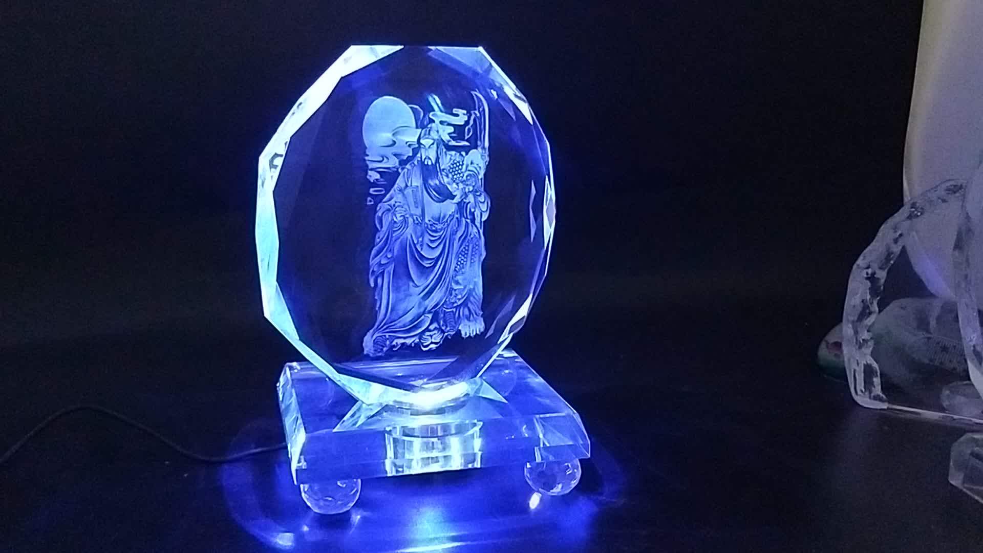 Colorful Led Crystal Square Glass Base Can Be Inserted Lamp Base ...