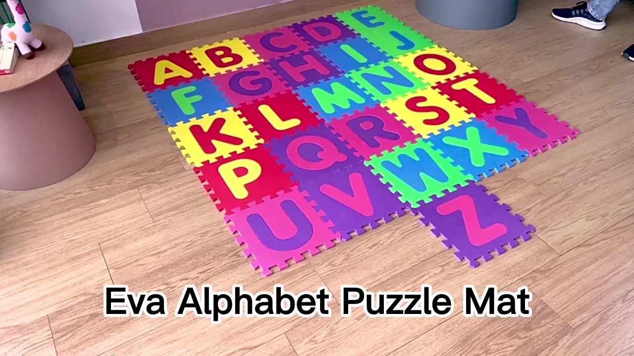 Large Foam Eva Alphabet Puzzle Mat Exercise Carpet Floor Mat For Kids ...