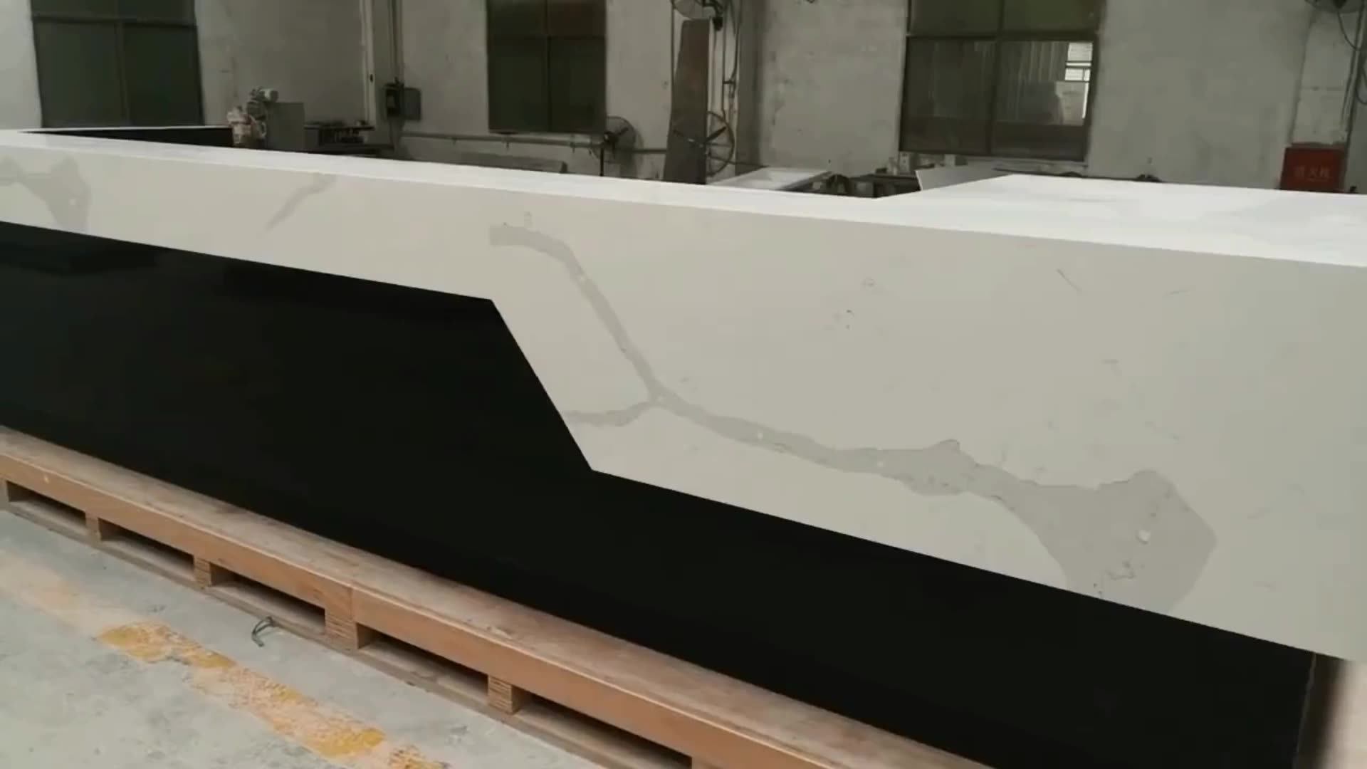 Luxury White Front Desk Counter Reception Desk Modern Hotel Office ...