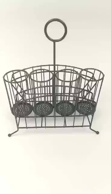 Metal Silverware Buffet Caddy Flatware Organizer And Picnic Caddy - Buy ...
