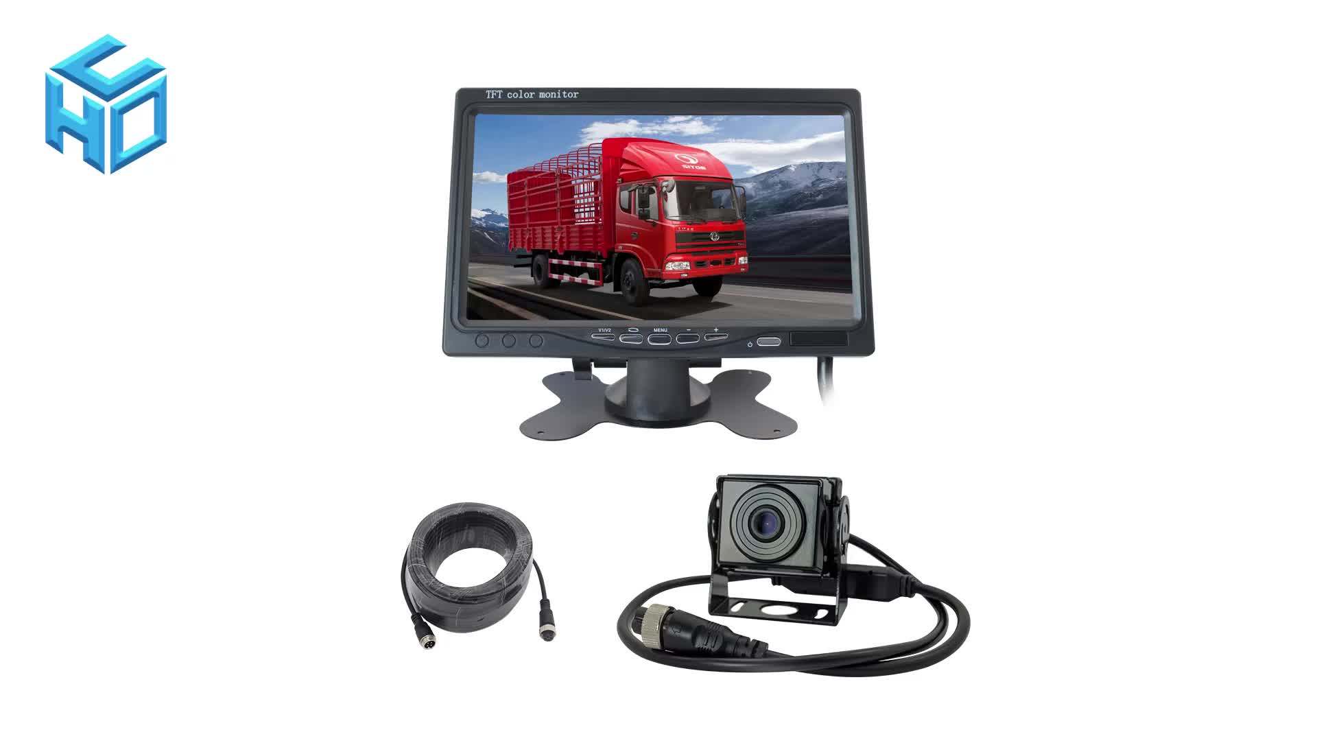 7 Inch Digital Monitor Car Reversing 1080p Ahd Camera Reverse Truck 24v ...