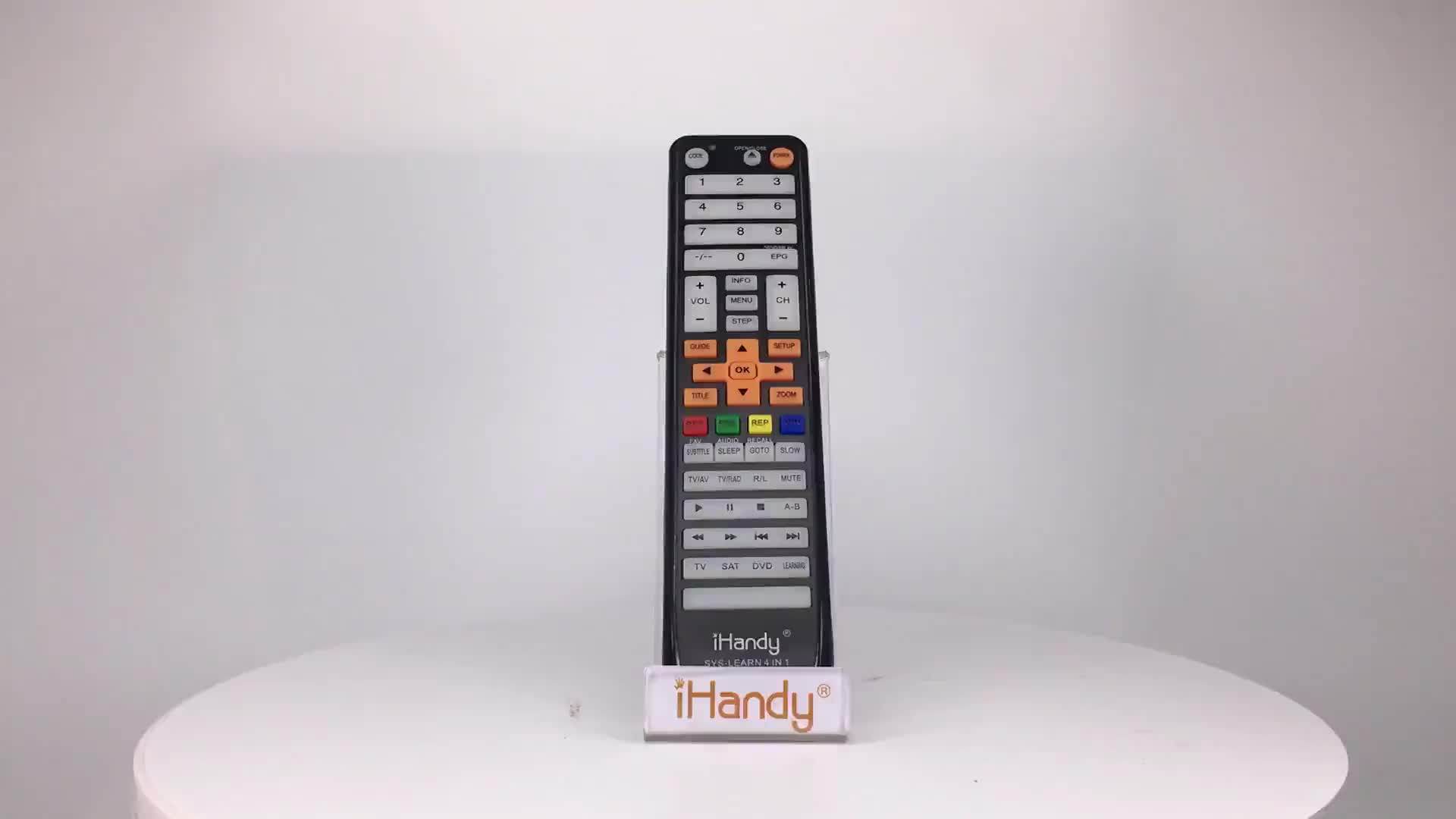 Systo Ihandy Aun0499 Universal 4in1 Suitable For Dvb Tv Dvd Sat Stb Learning Function Remote ...