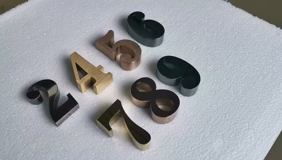 White Table Number Sign Black Lettering Church Number Letter Sign For ...