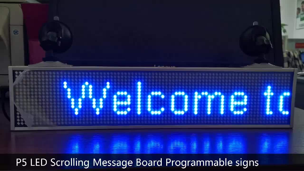 P5 Mini Led Display 12v Programmable Led Panel Smd Led Matrix Message ...