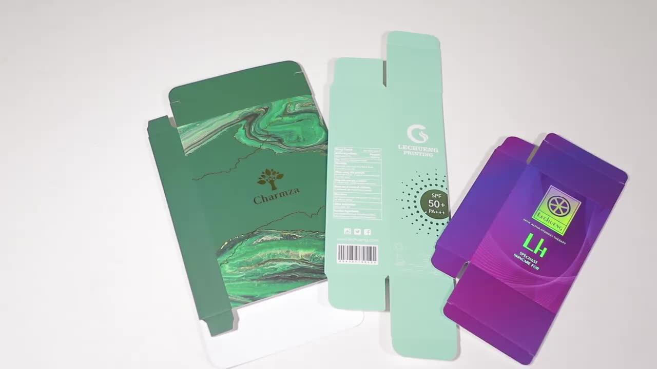Custom Printed Cardboard Box Skin Care Packaging Luxury Paper Boxes ...