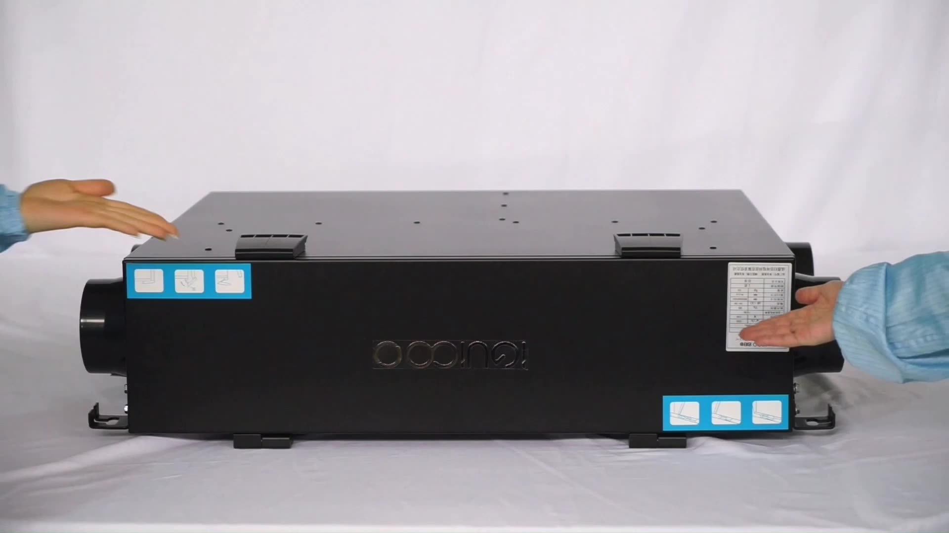 Iguicoo Hrv Heat Recovery Fresh Air Ventilation System Ceiling ...