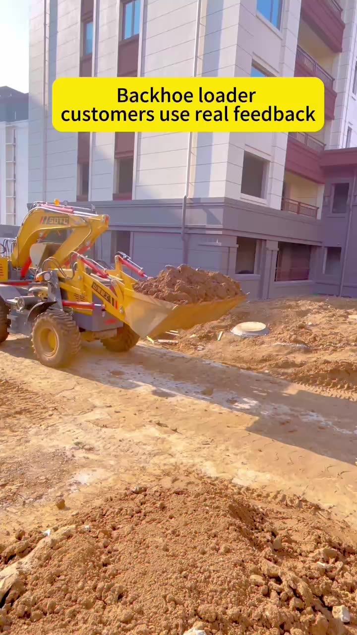 Backhoe Excavator Loader 4x4 Backhoe Loader With 360 Degree Rotated Cab ...