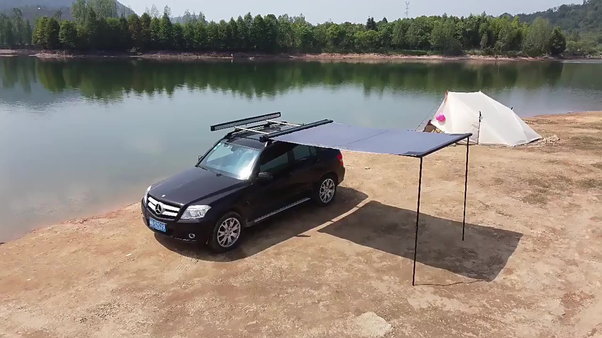 2024 Outdoor 4x4 Retractable Camping Trailer Rooftop Tent Awning Truck ...