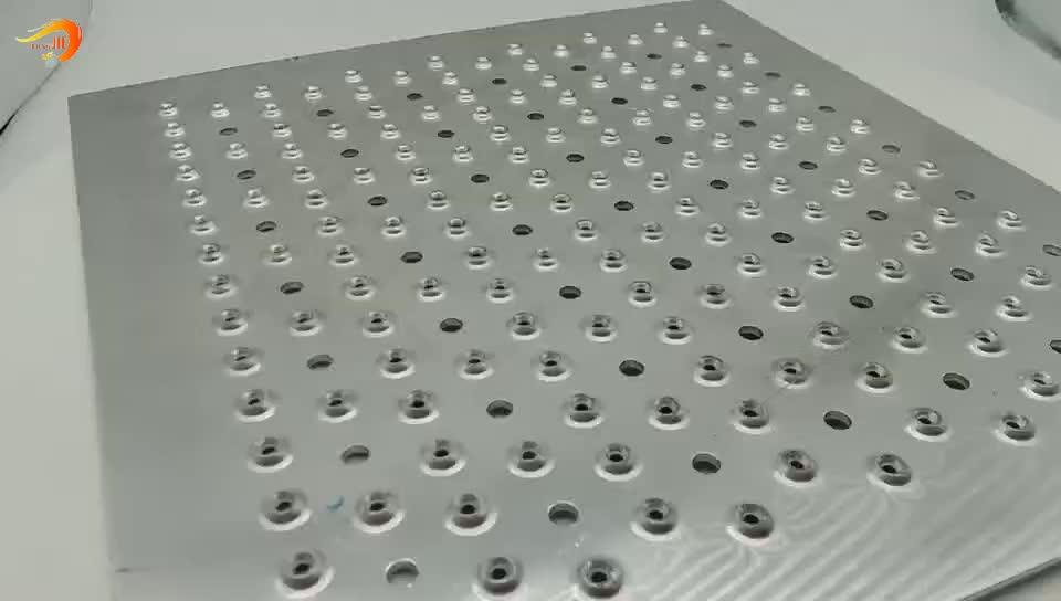 Excellent Strength Aluminum Embossed Dimpled Hole Perforated Sheet ...