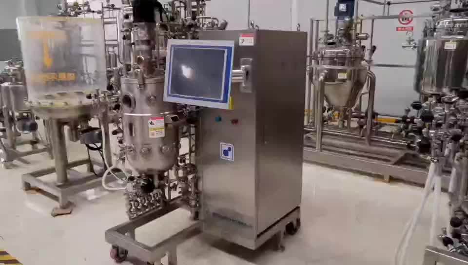 Jinri Stainless Steel Jacketed Biological Reactor With Mechanical ...