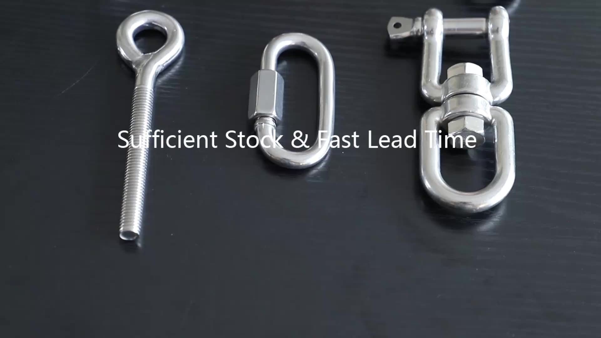 Stainless Steel Aisi304 Lifting Double Ended Swivel Eye Hook Eye To Eye ...
