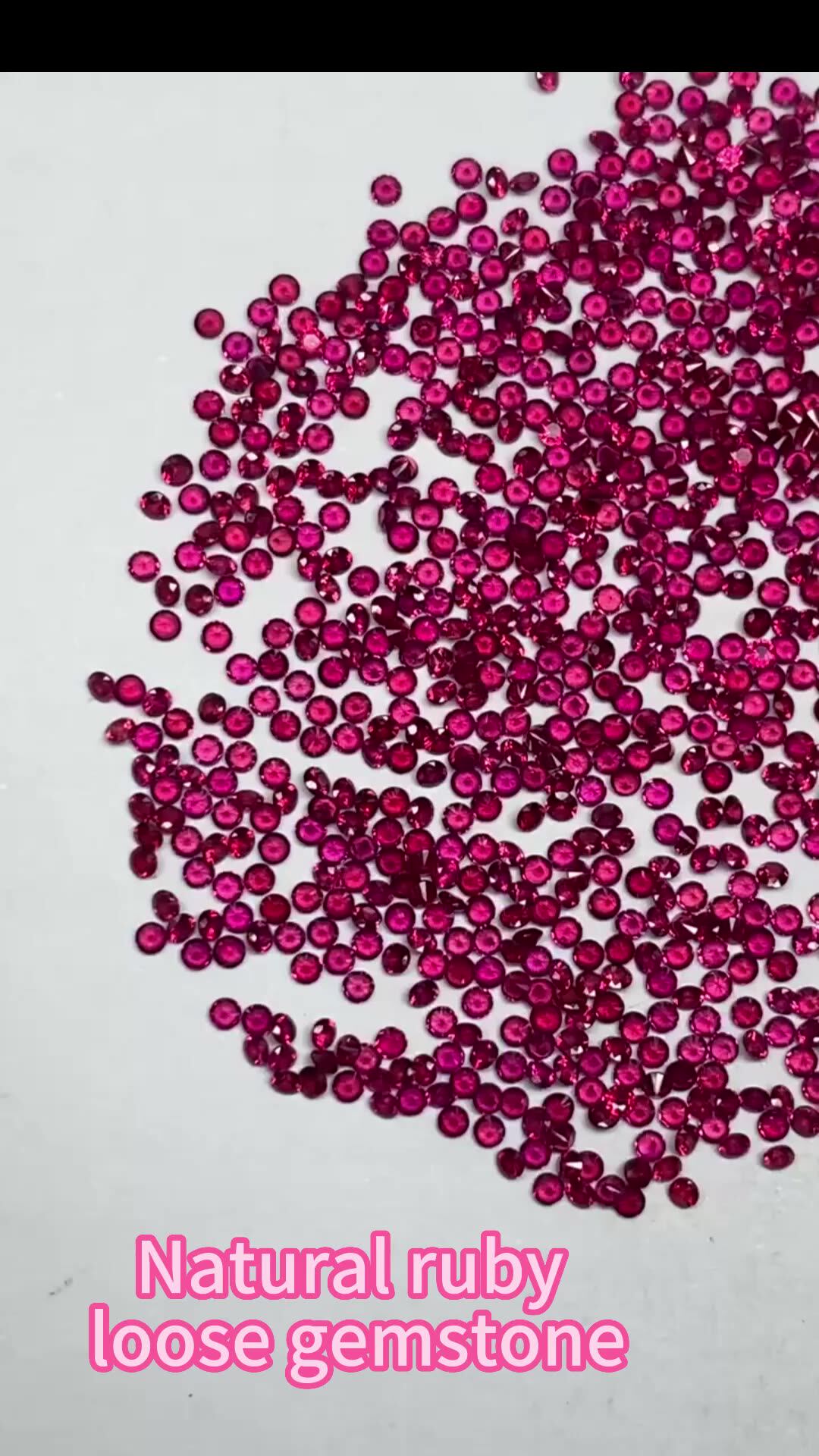 1.1mm Natural Ruby Gemstone Precious Stone Red Color Melee Brilliant ...