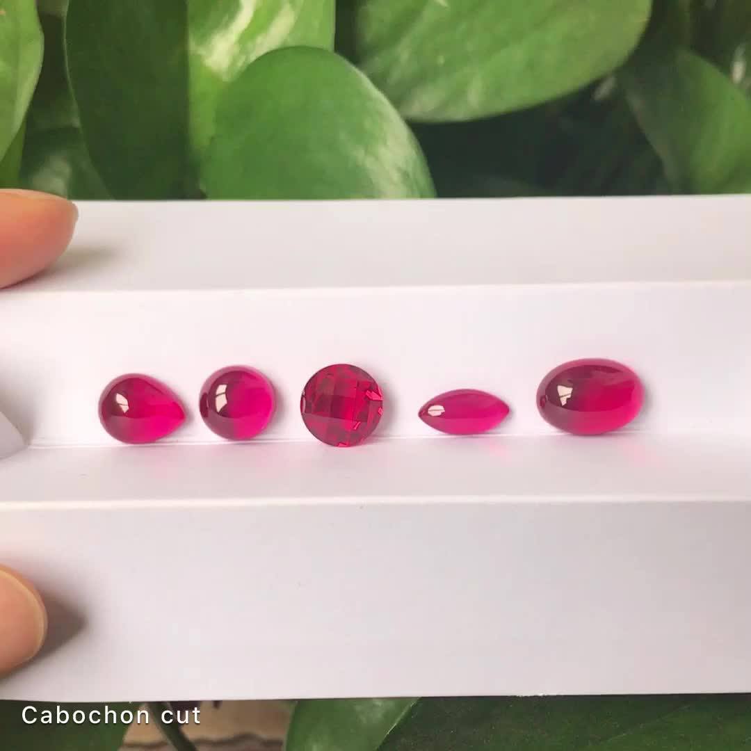 5mm 7mm 8mm 10mm #5 Red Synthetic Ruby Ball Price Per Carat - Buy ...