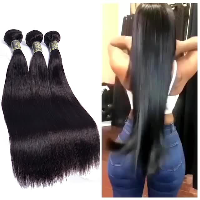 Sunlight 10a Unprocessed Straight Virgin Brazilian Hair Extension Brazilian Straight Hair ...