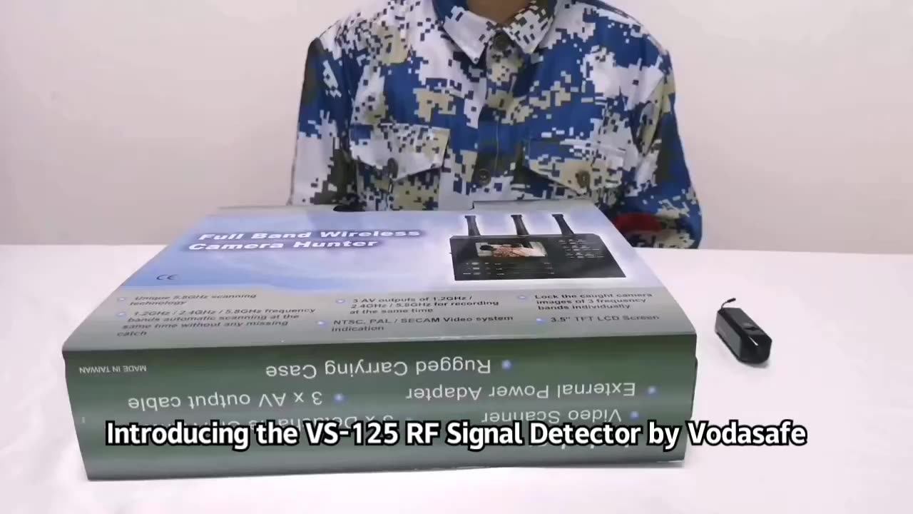 Vodasafe Spy Camera Hidden Signal Detector With 3 Frequency Bands Auto ...
