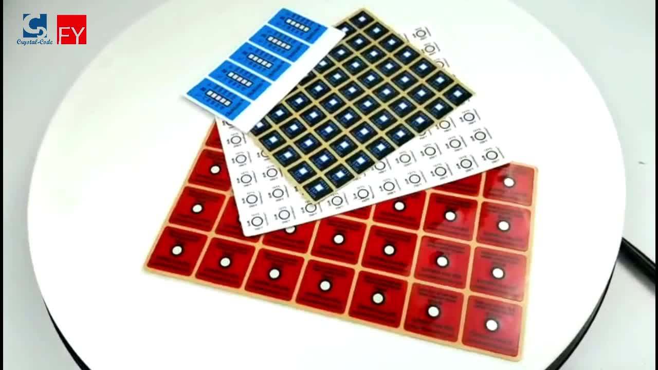 Self Adhesive Thermometric Color Change High Temperature Sensor Label ...