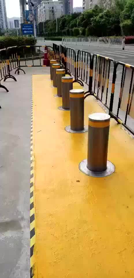 Parking Entrance Automatic Road Blocker Hydraulic Lifting Bollards Post ...