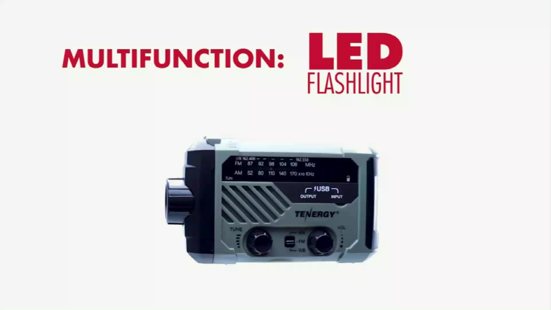 Portable Emergency Dynamo Solar Powered Radio Multi-function Phone ...