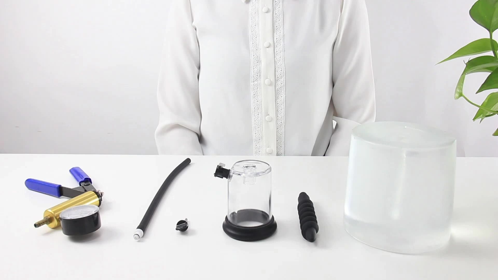 Manual Rosebud Vacuum Pump Pro Series 3 Plug Set Electric Male Female ...