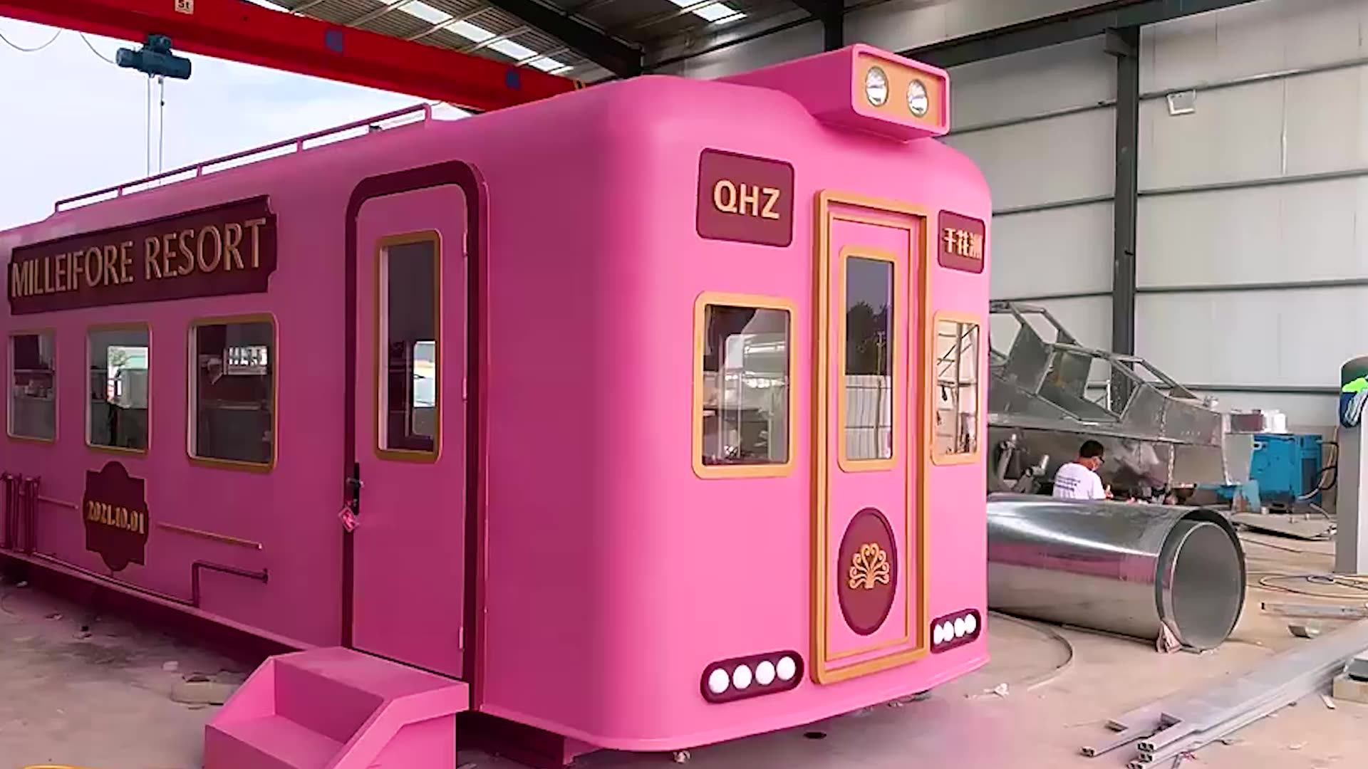 Outdoor Ice Cream Coffee Shop Mobil Retail Kiosk Cafe Bar Prefab ...