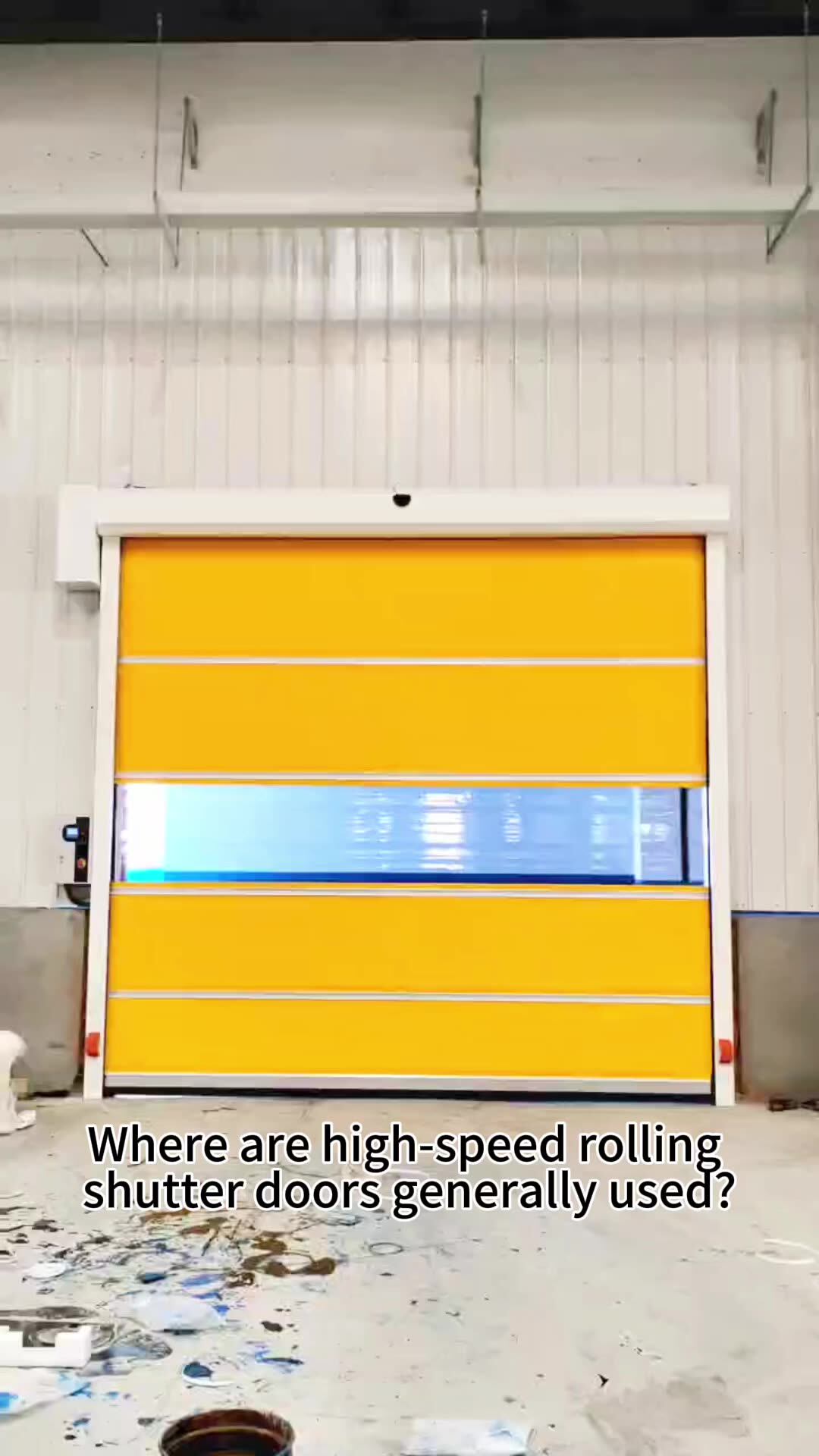 Warehouse Logistics Fast Roll Pvc Sensor Door For Efficient Material ...
