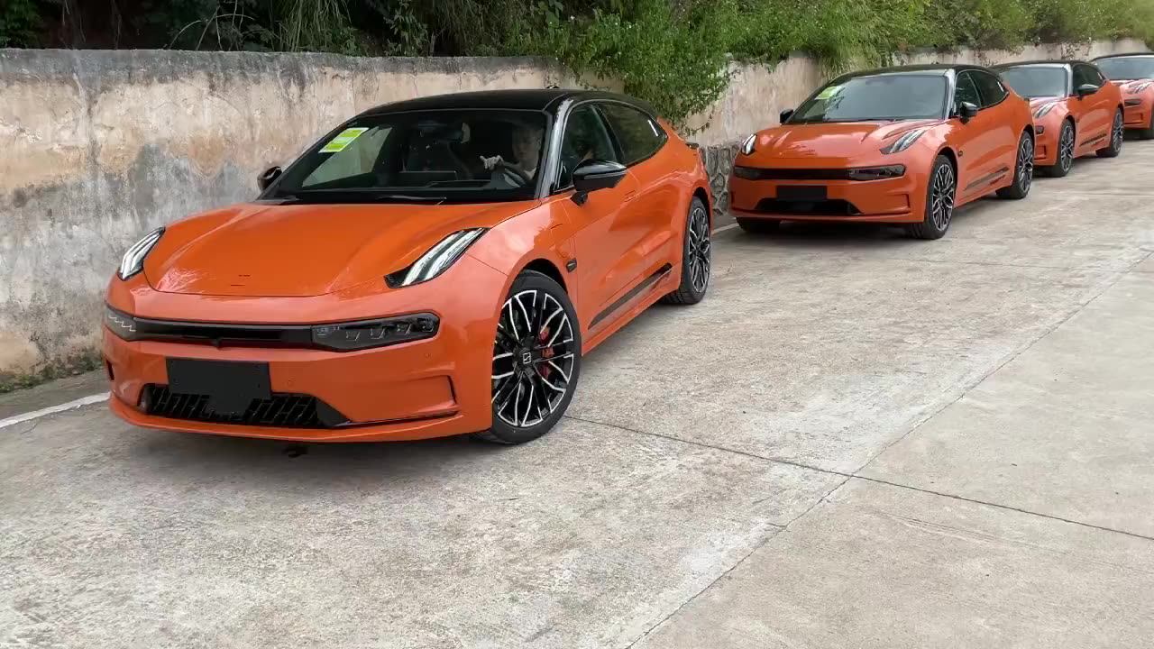 Geely Zeekr 001 You Version 2024 Orange Z Sport Awd 4wd Electric Car ...