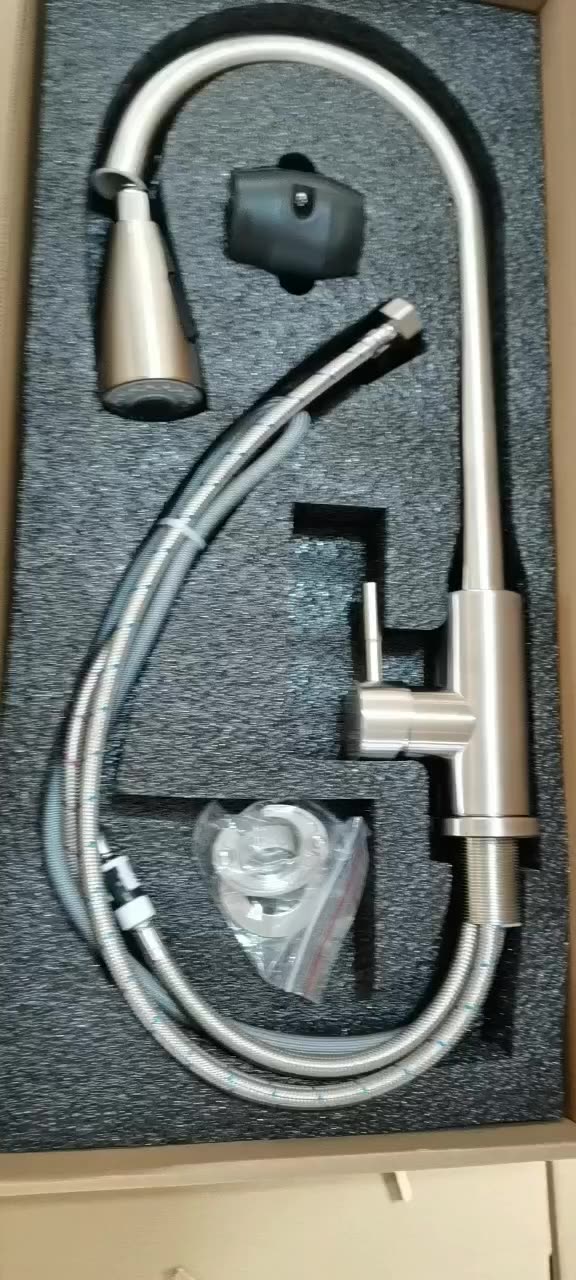 2021 Kitchen Faucet Stainless Steel 304 Water Tap Modern Kichen Kitchen Taps Brass Pull Out ...