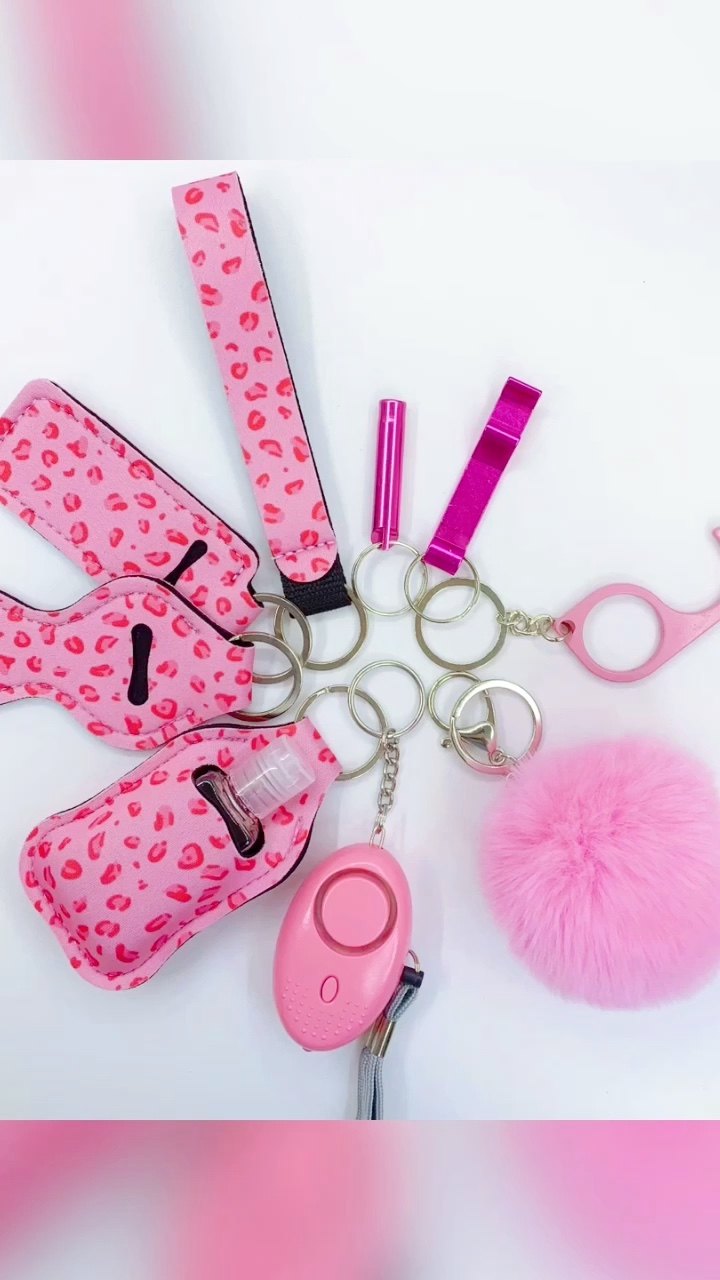 Tiktok Safety Keychain Supply Self Defense Keychain Pom Pom Fur Ball ...