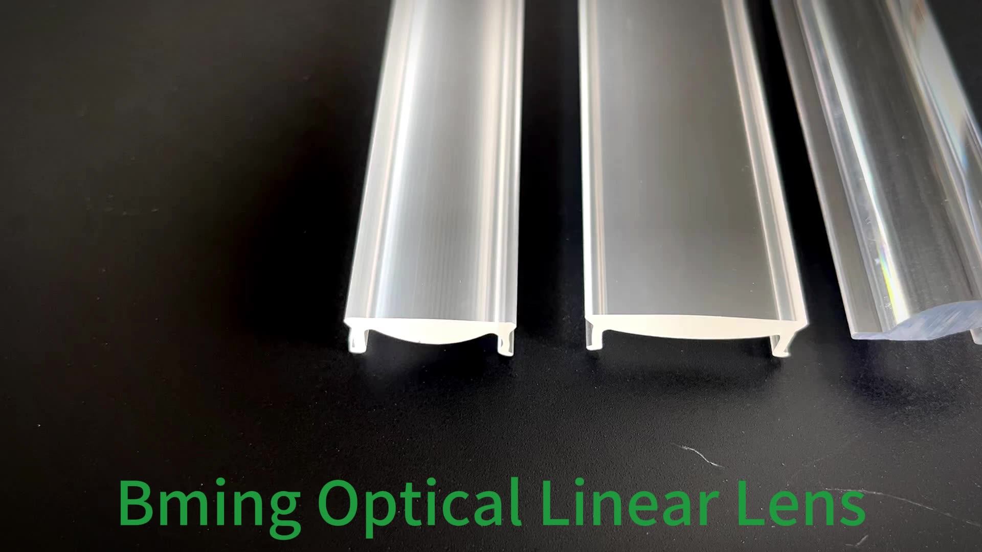 Bming Optical Linear Led Lens Acrylic Extrusion Optical Clear Lens ...