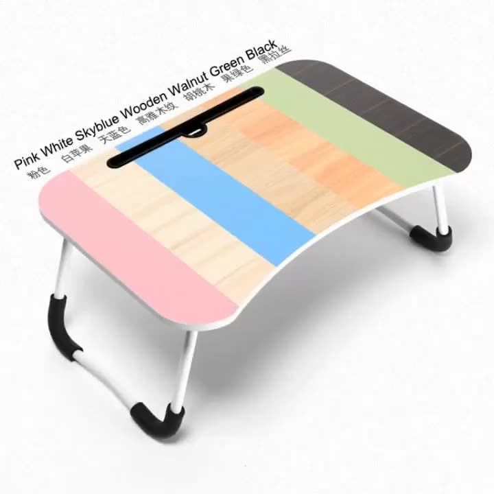 Portable Folding Laptop Table Stand Desk For Bed Sofa Usb Interface ...