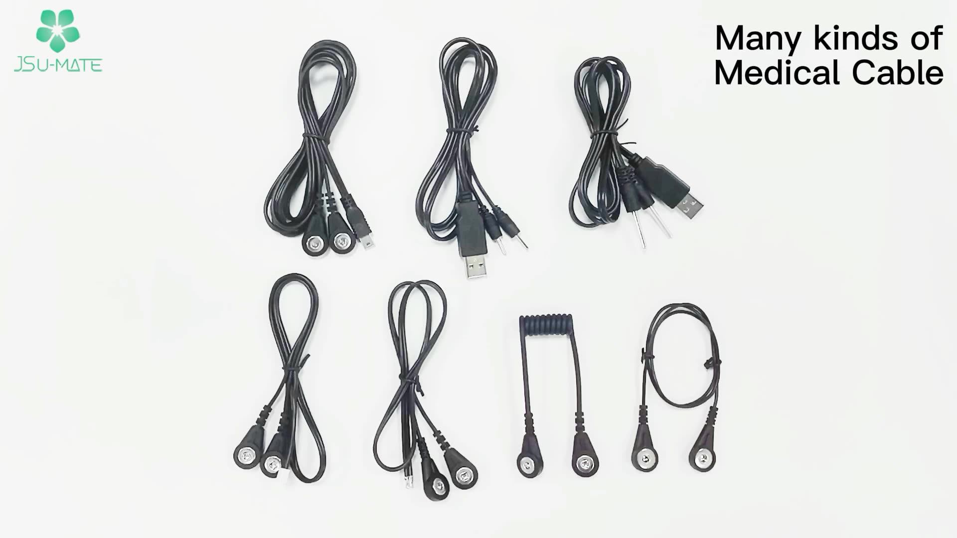 Customized Tens Medical Snap Button Cable Ecg Cable Tens Electrode Lead ...