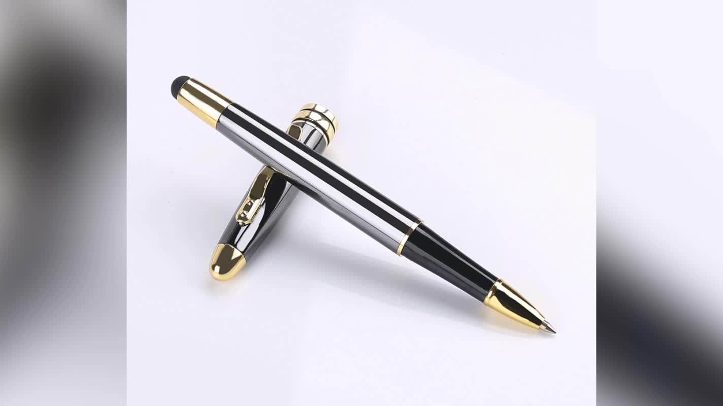 High Quality Luxury Gold Personalized Souvenir Metal Stylus Roller Ball ...