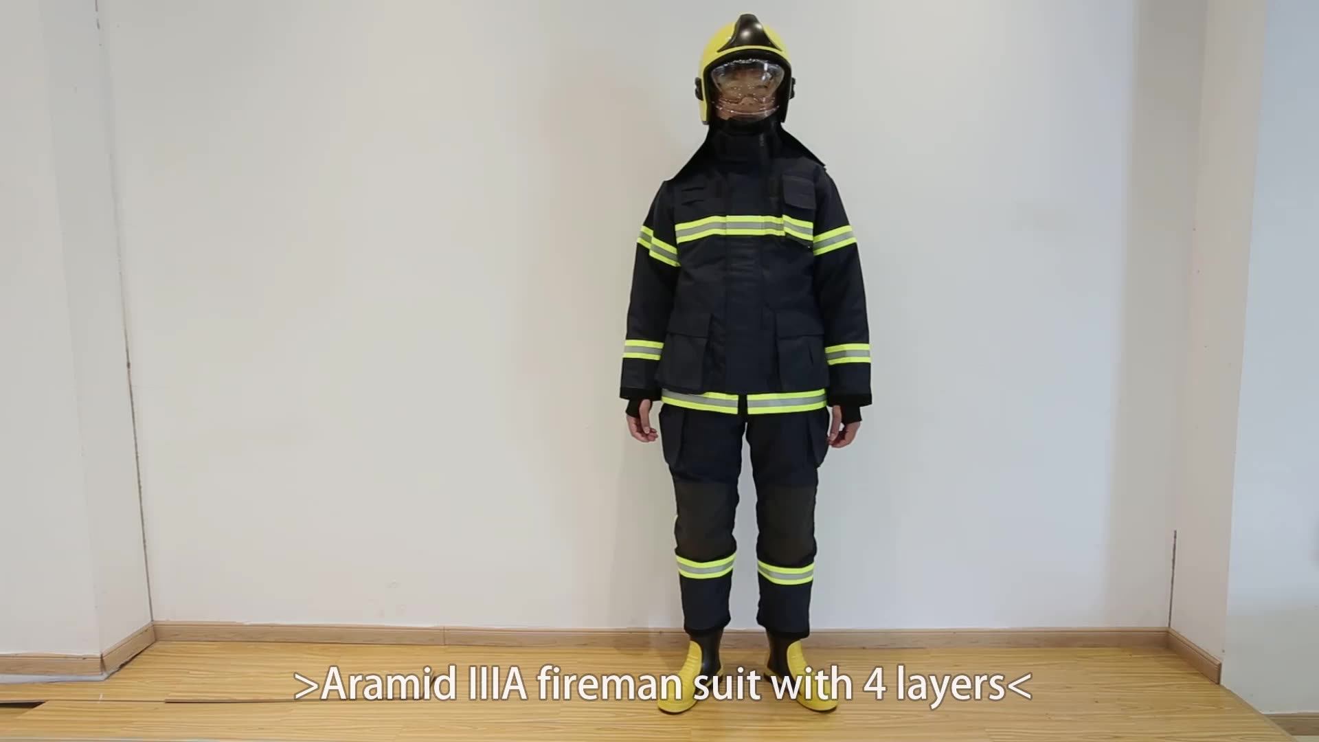 Firefight Jacket And Trousers Turnout Gear Fireman Clothes - Buy ...