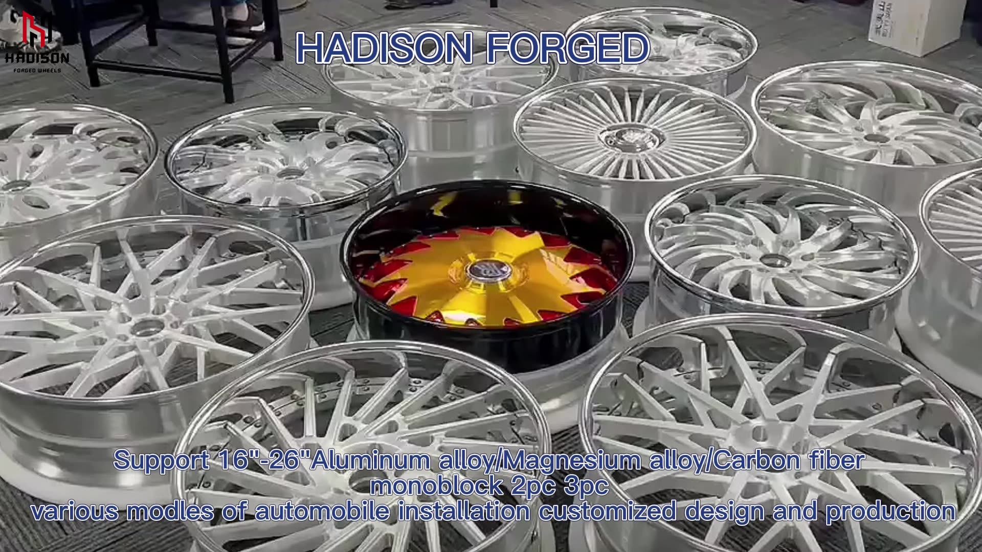 Hadison Hd2p1005 Full Custom 2pc Forged Wheel 16-24 Inch Deep Dish ...