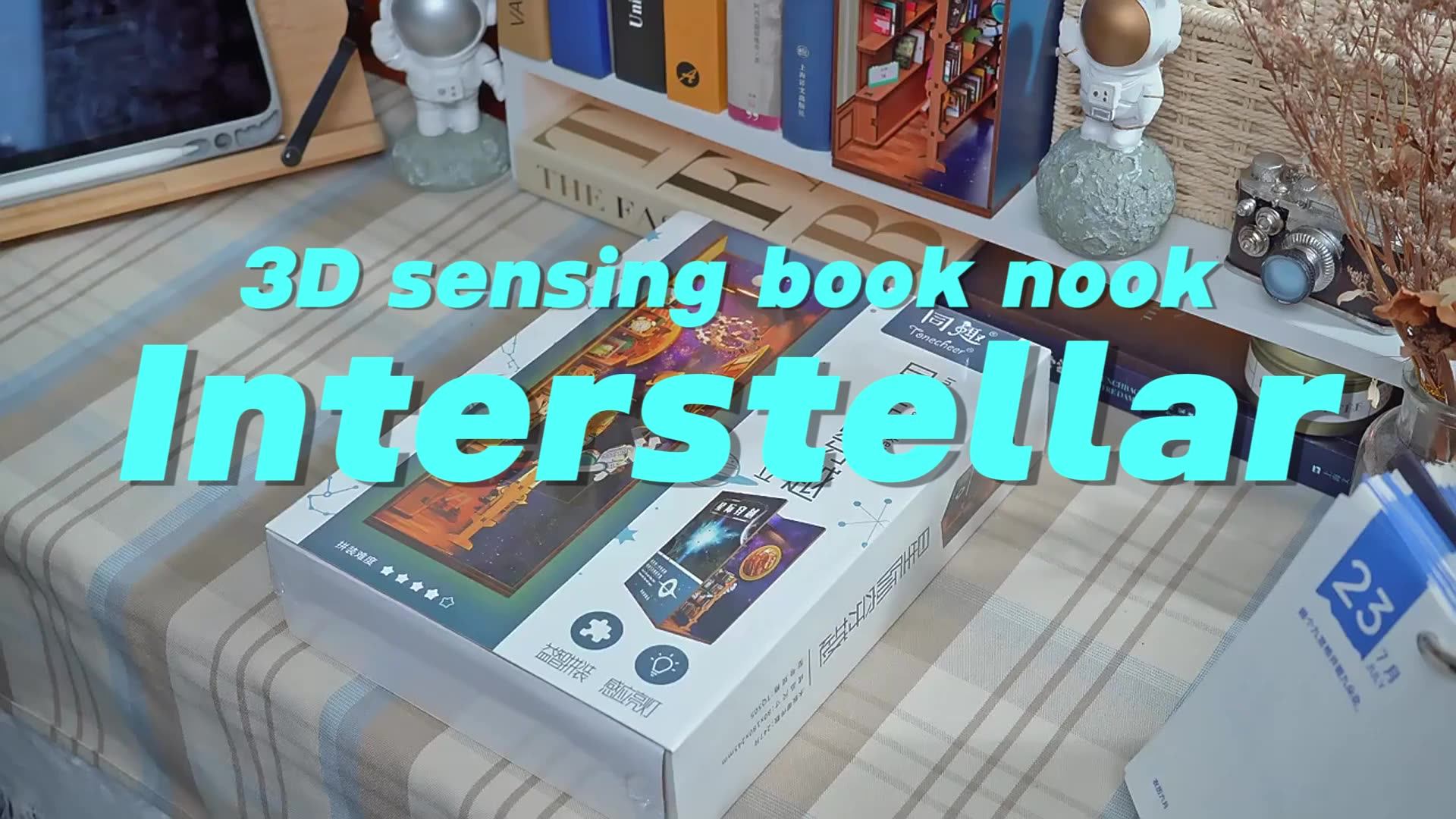Tonecheer Interstellar Diy Books Bookshelf Insert Children's 3d Wooden ...
