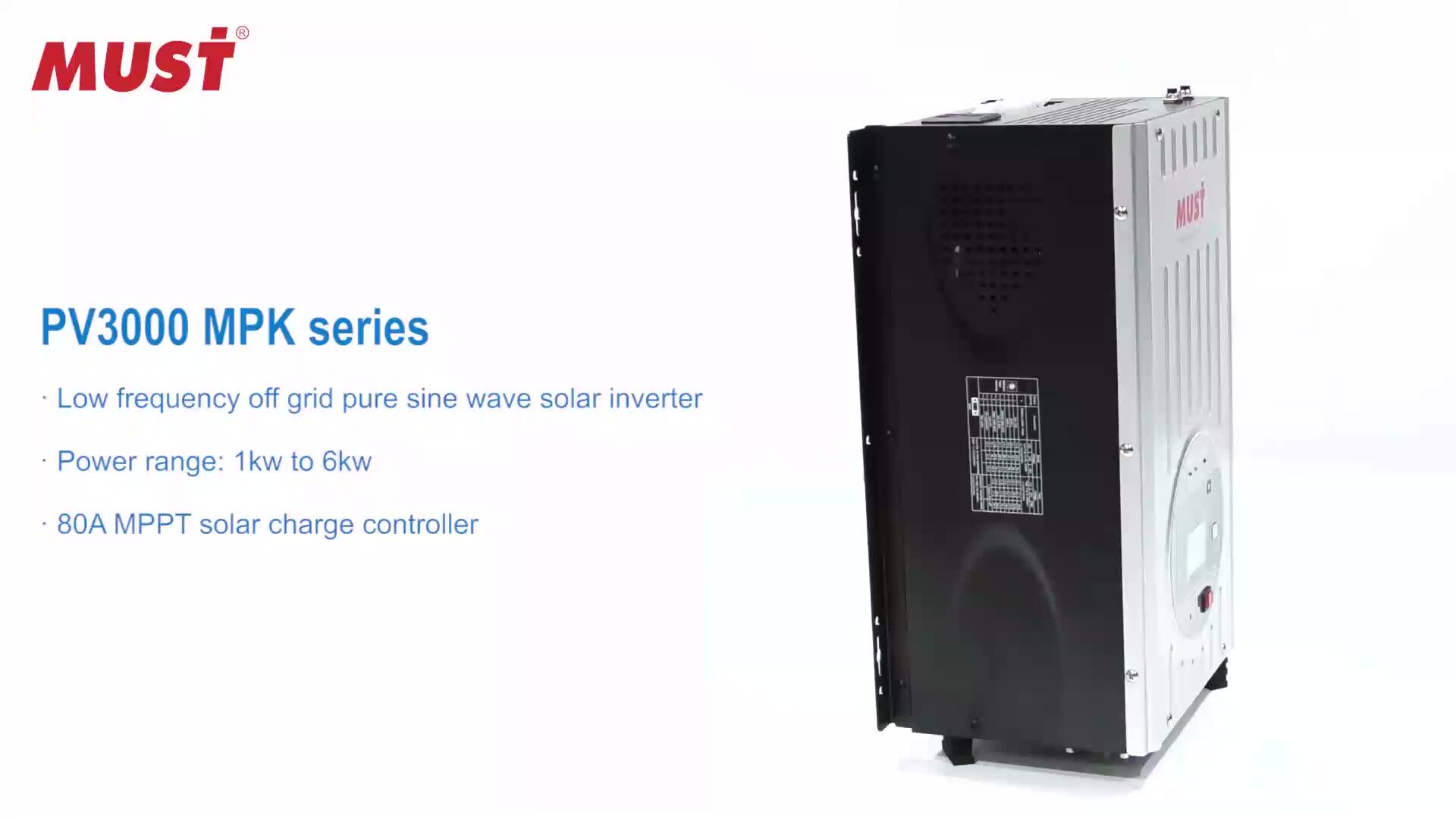 Must 12v 220v 5000w Hybrid Inverter 1000w 1500w 2000w 3000w 4000w 6000w ...