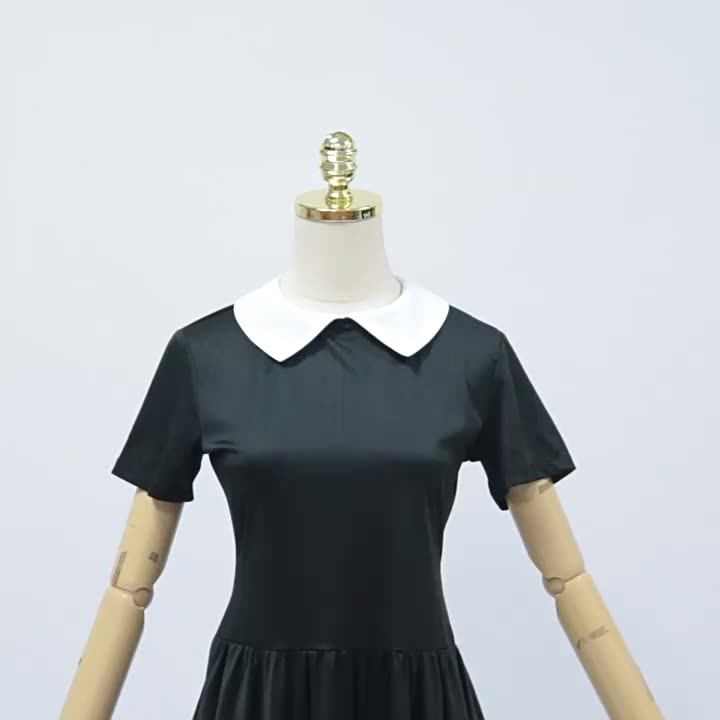 6 Pcs Component Costume Nevermore The Addams Family Goody Wednesday ...