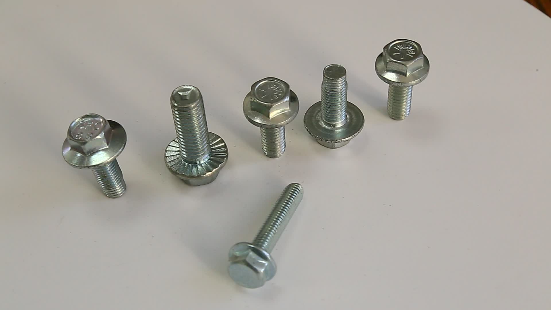 Factory Price M6 M8 M25 Din6921 Class 58 Zinc Coating Hex Head Bolt And Nut Hex Flange Bolt ...